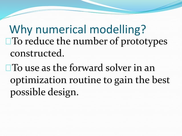 APPLICATION OF NUMERICAL METHODS IN SMALL SIZE | PPT