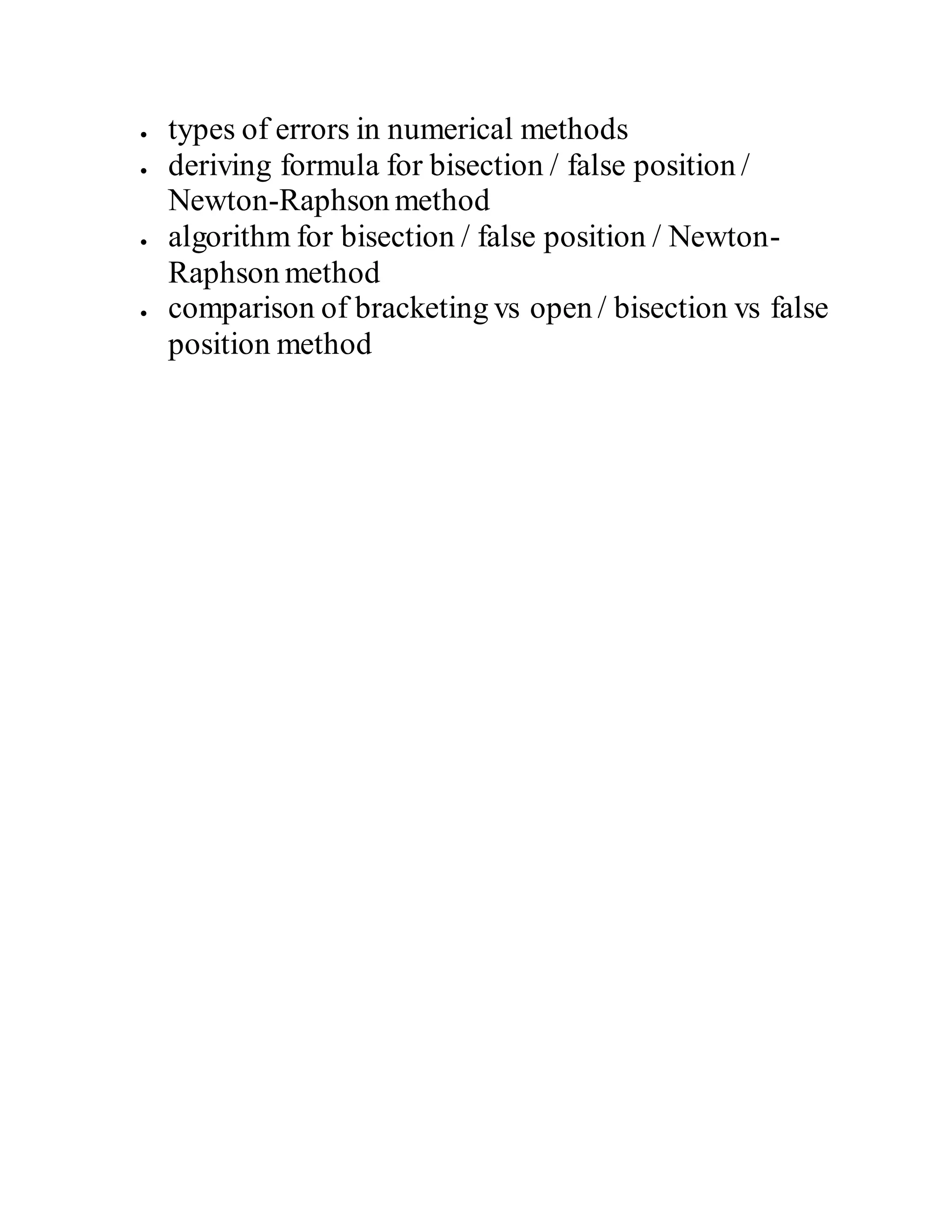 Numerical methods | DOCX