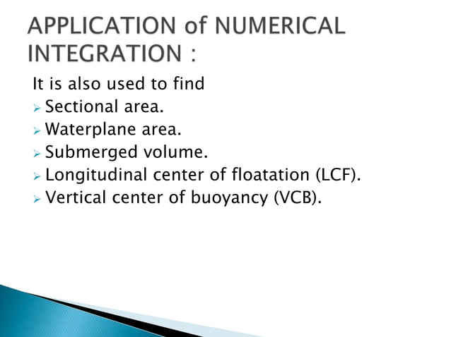 NUMERICAL INTEGRATION AND ITS APPLICATIONS | PPTX | Physics | Science