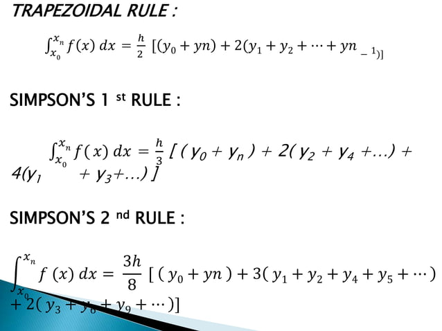 NUMERICAL INTEGRATION AND ITS APPLICATIONS | PPTX | Physics | Science