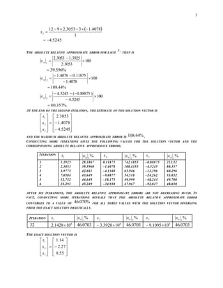 Numerical methods and analysis problems/Examples | DOCX