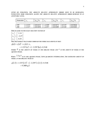 Numerical methods and analysis problems/Examples | DOCX