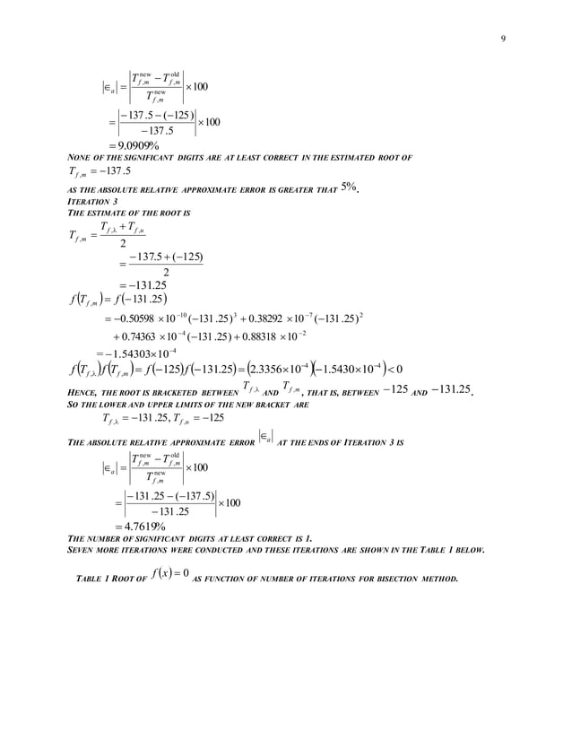 Numerical methods and analysis problems/Examples | DOCX | Chemistry ...