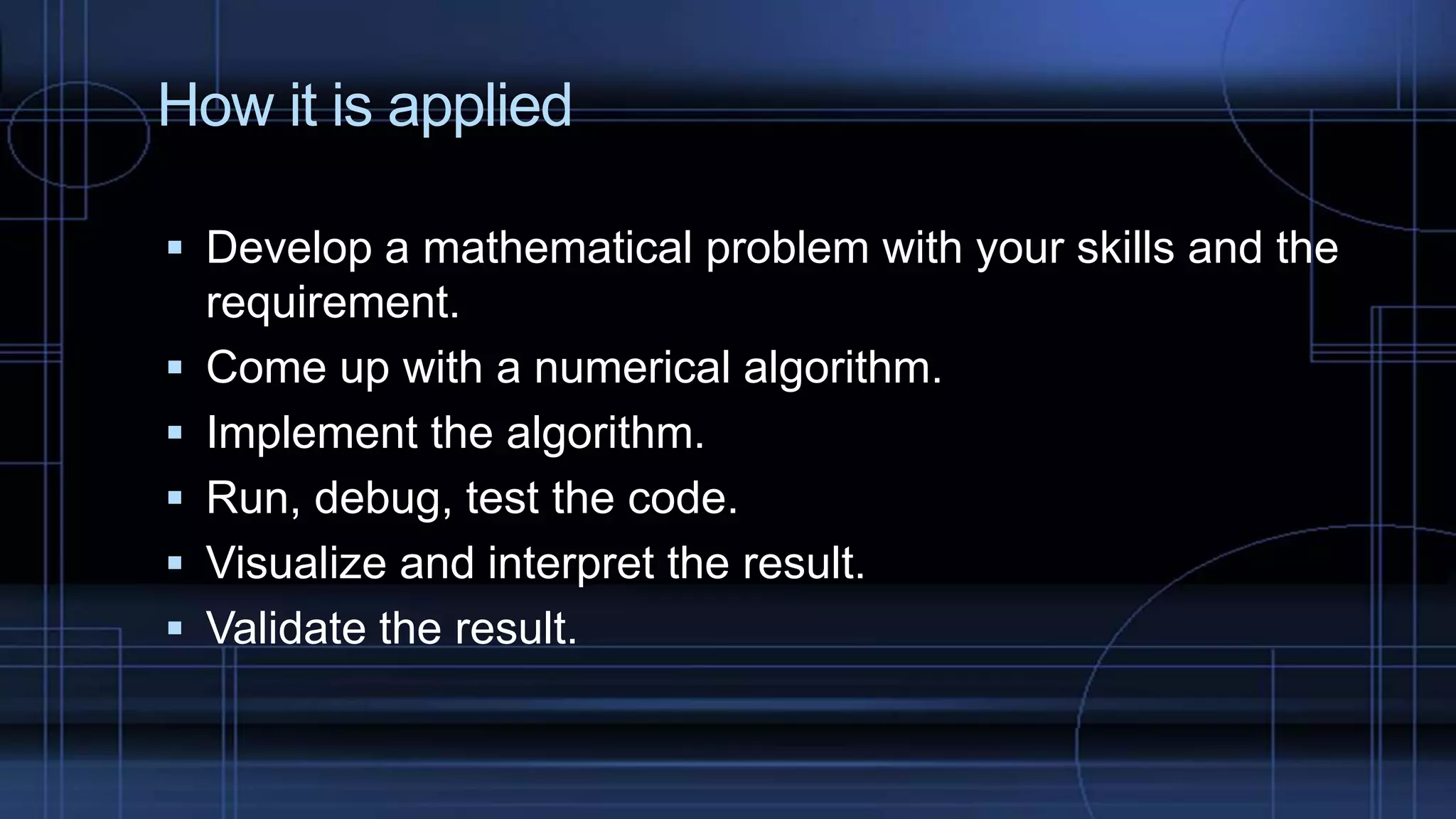 Numerical Methods And Its Applications Pptx Science