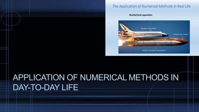 Numerical Methods And Its Applications Ppt