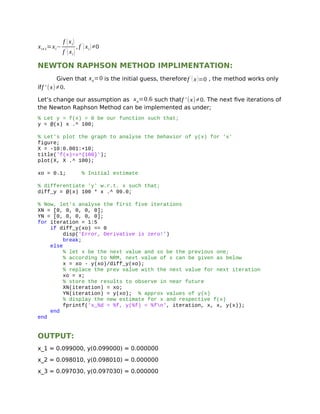 Numerical methods course project report | PDF | Physics | Science
