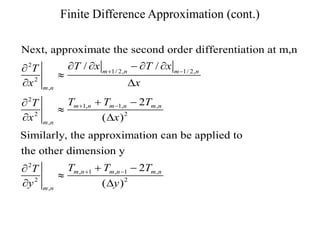 Numerical methods for 2 d heat transfer | PPTX