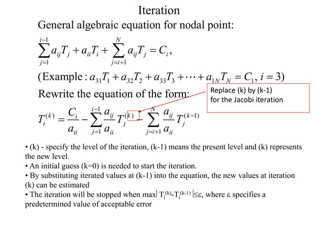 Numerical Methods For 2 D Heat Transfer