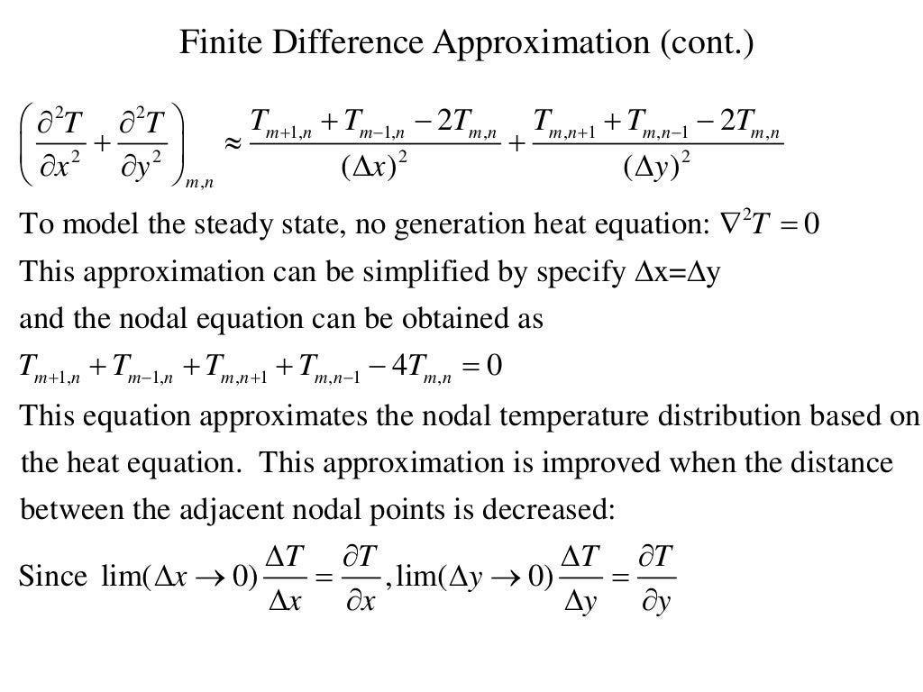 Numerical Methods For 2 D Heat Transfer 