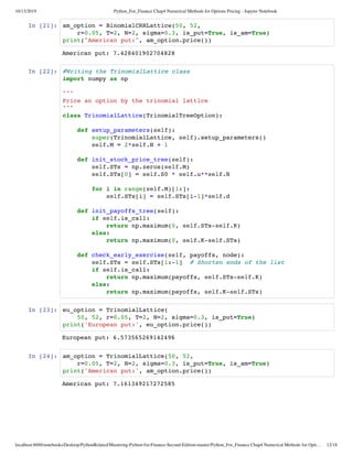 Numerical methods for options pricing | PDF