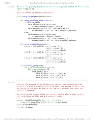 Numerical methods for options pricing | PDF