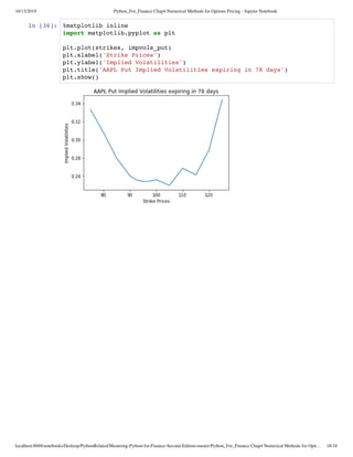 Numerical methods for options pricing | PDF