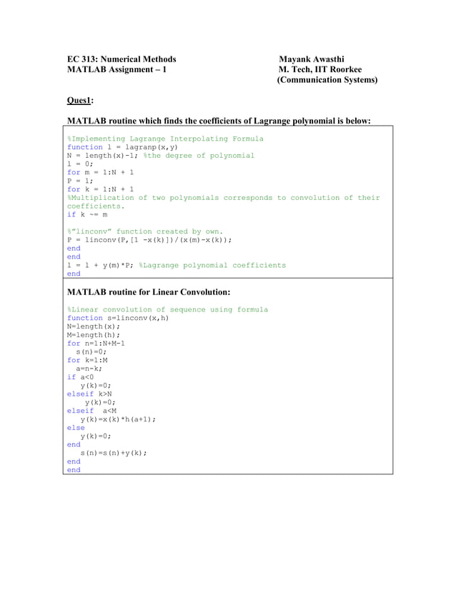 Numerical methods generating polynomial | PDF