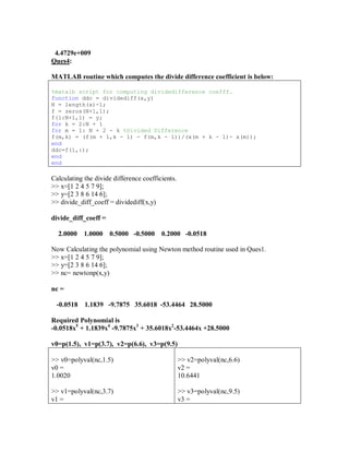 Numerical methods generating polynomial | PDF