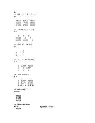 Numerical Methods Solving Linear Equations | PDF