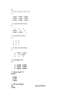Numerical Methods Solving Linear Equations | PDF