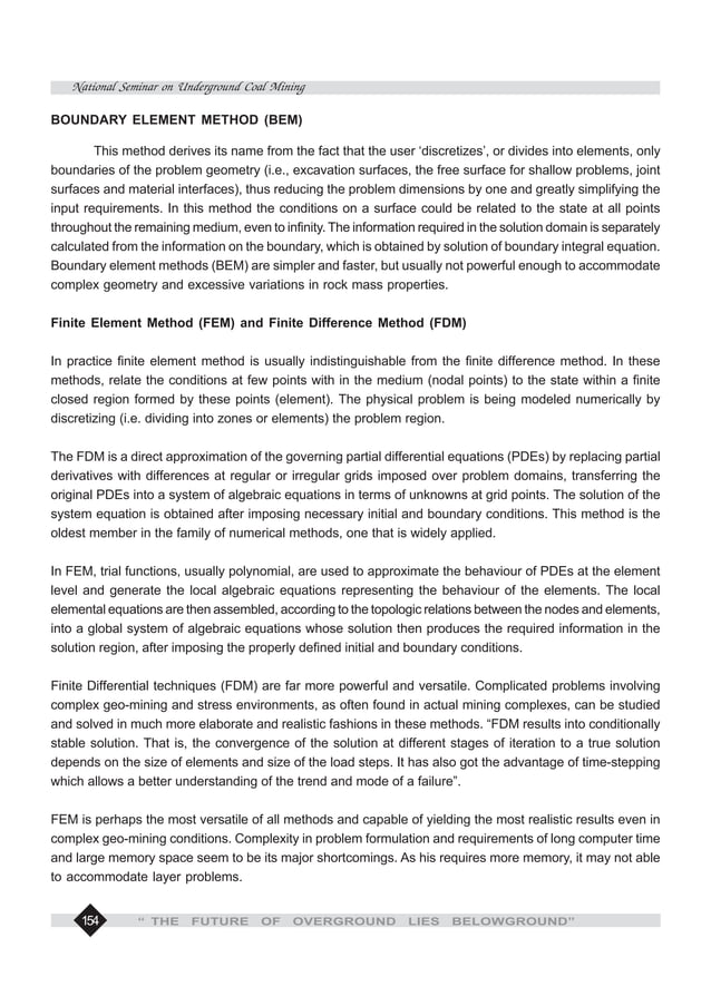 Numerical modelling in Geomechanics | PDF