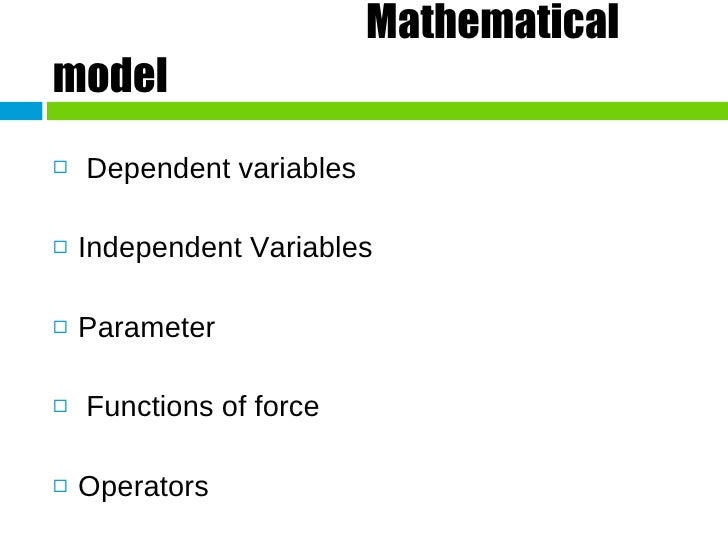 Numerical models