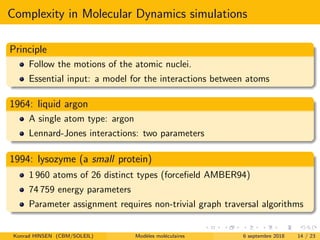 Numerical models for complex molecular systems | PPT