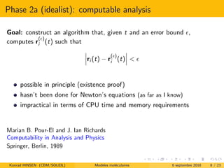 Numerical models for complex molecular systems | PPT