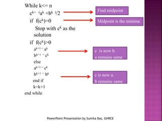 Numerical on bisection method | PPT