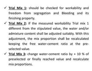 Numerical problem on concrete mix design by is 10262(2009) method | PDF ...