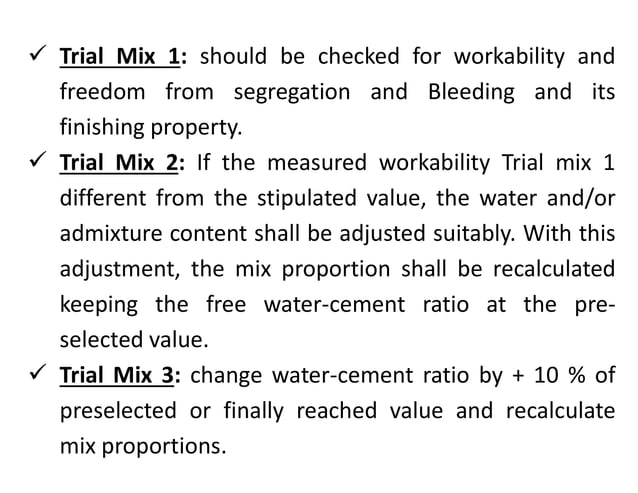 Numerical problem on concrete mix design by is 10262(2009) method | PDF | Civil Engineering ...