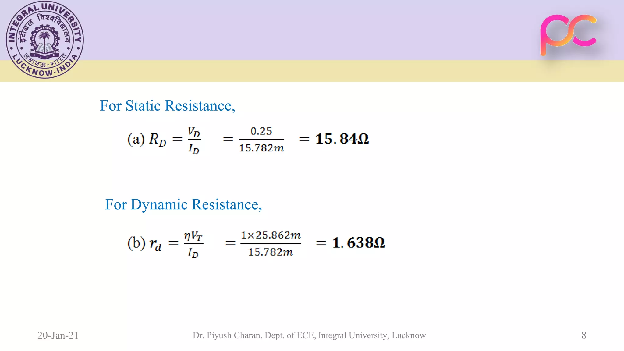 Unit 1 Numerical Problems On Pn Junction Diode Pdf Physics Science