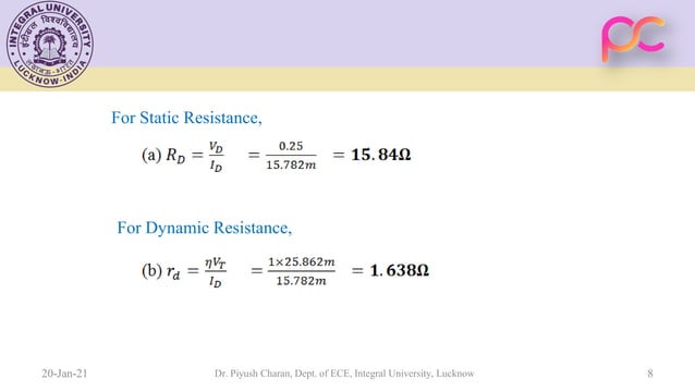 Unit 1 Numerical Problems on PN Junction Diode | PDF | Physics | Science
