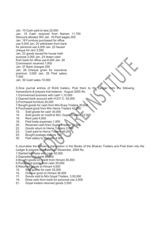 Numerical questions | PDF
