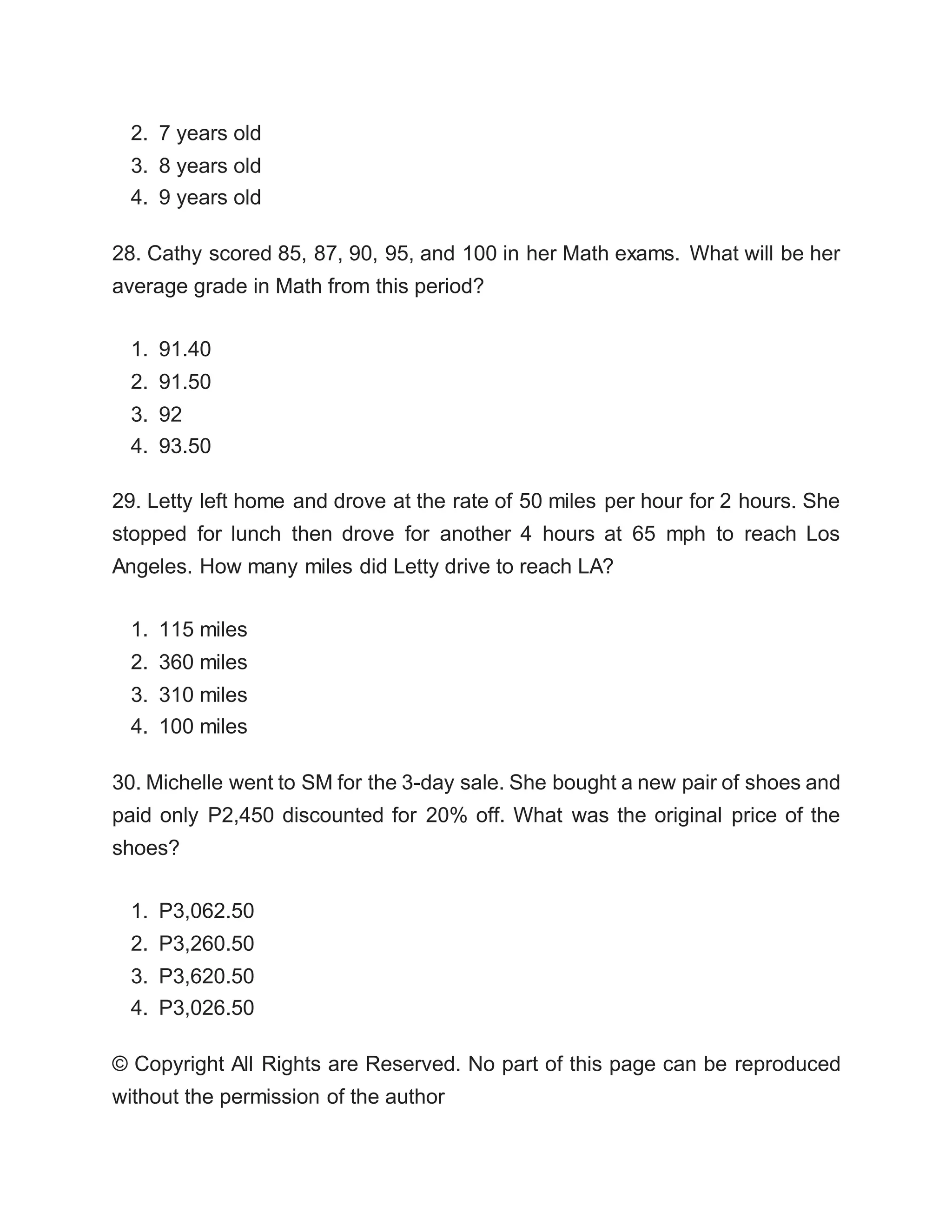 Numerical Reasoning Test Samples Docx