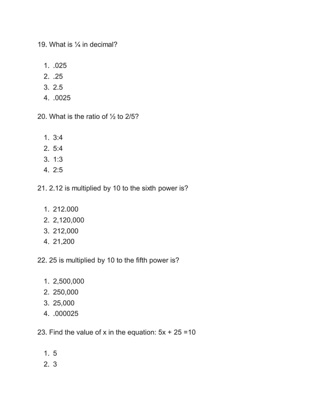 Numerical reasoning test samples | DOCX | Business | Business and Finance