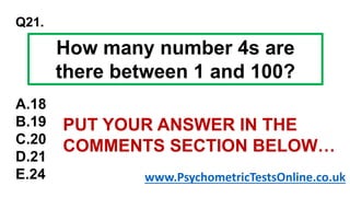 Numerical reasoning tests questions and answers | PPTX