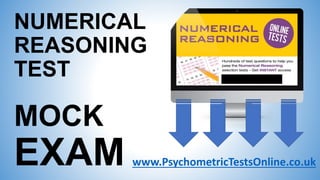 Numerical reasoning tests questions and answers | PPTX