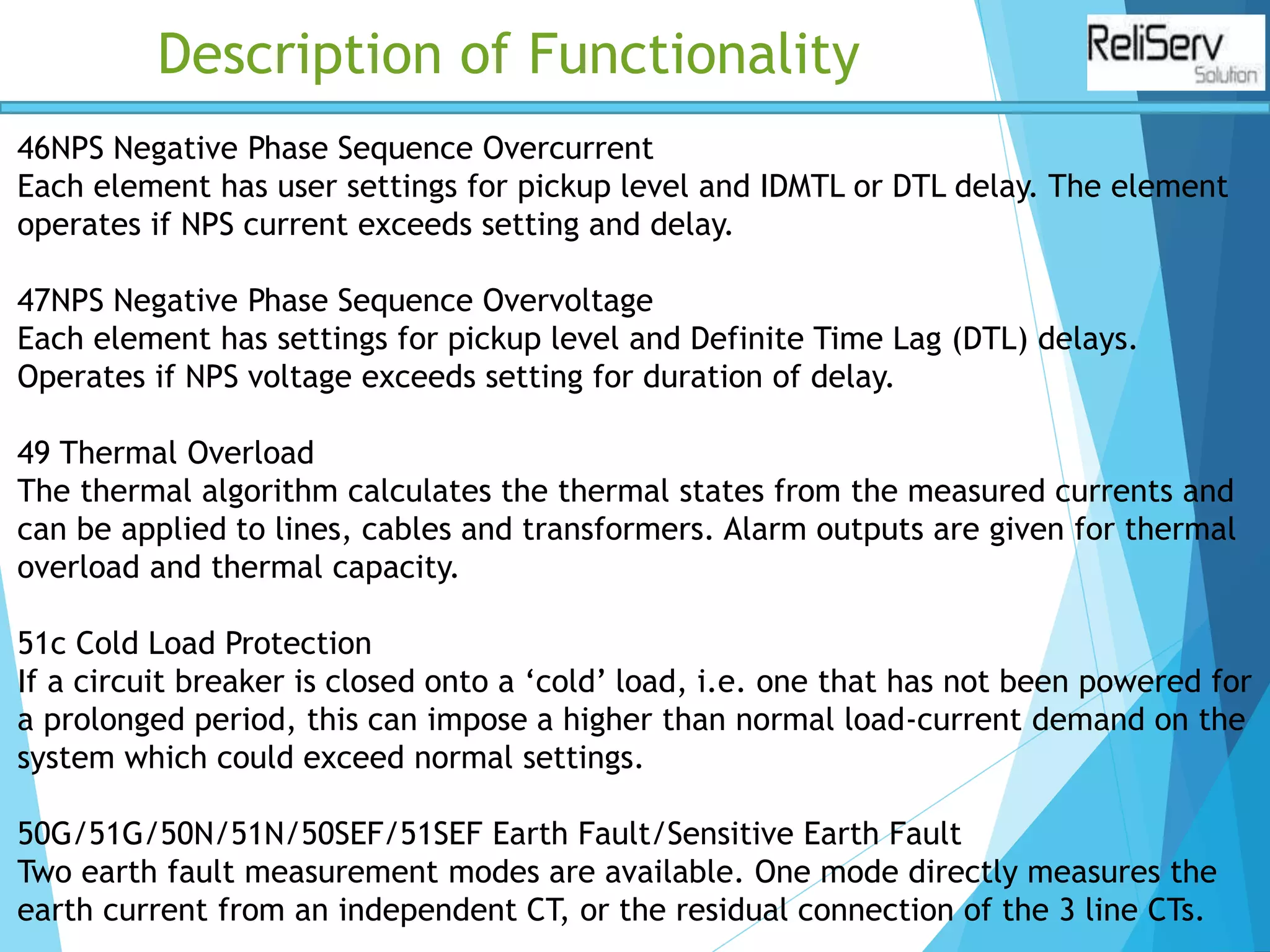 7SR10 Overcurrent Relay | PPTX