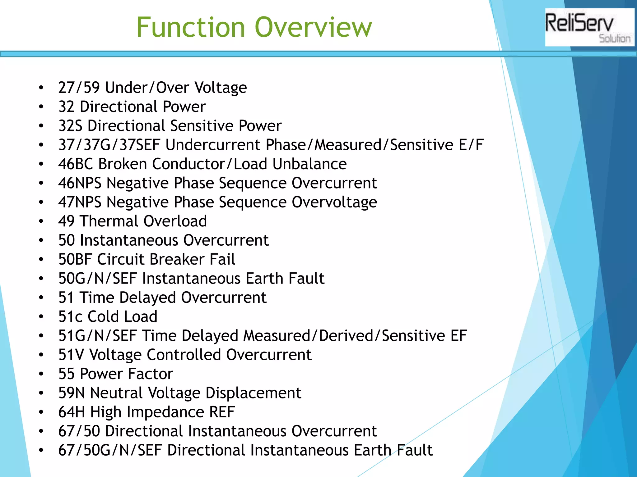7SR10 Overcurrent Relay | PPTX