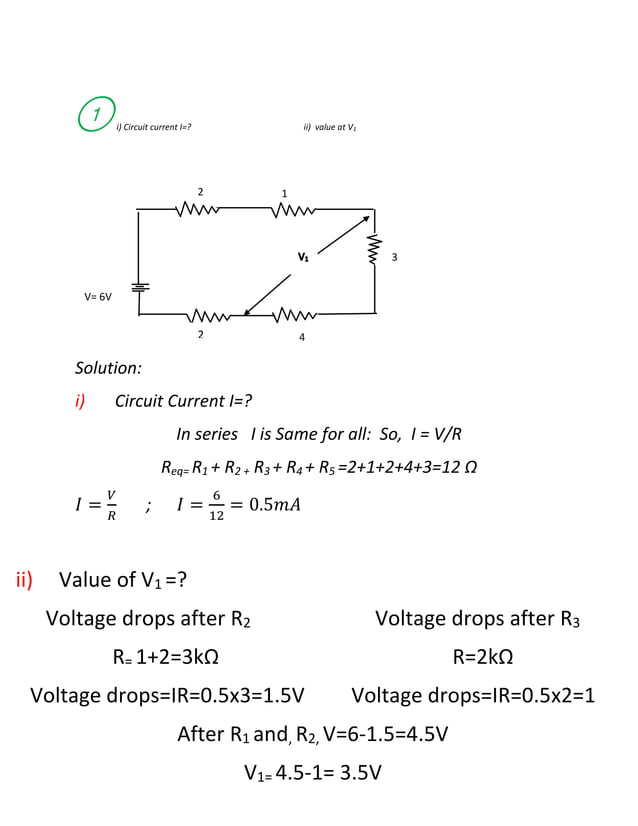 Basic electronics Solid State BL therage Numerical Problems | PDF