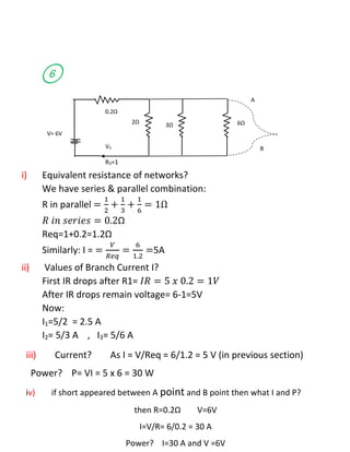 Basic electronics Solid State BL therage Numerical Problems | PDF