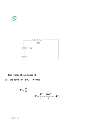 Basic electronics Solid State BL therage Numerical Problems | PDF