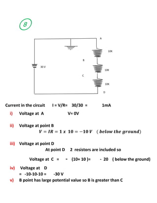Basic electronics Solid State BL therage Numerical Problems | PDF