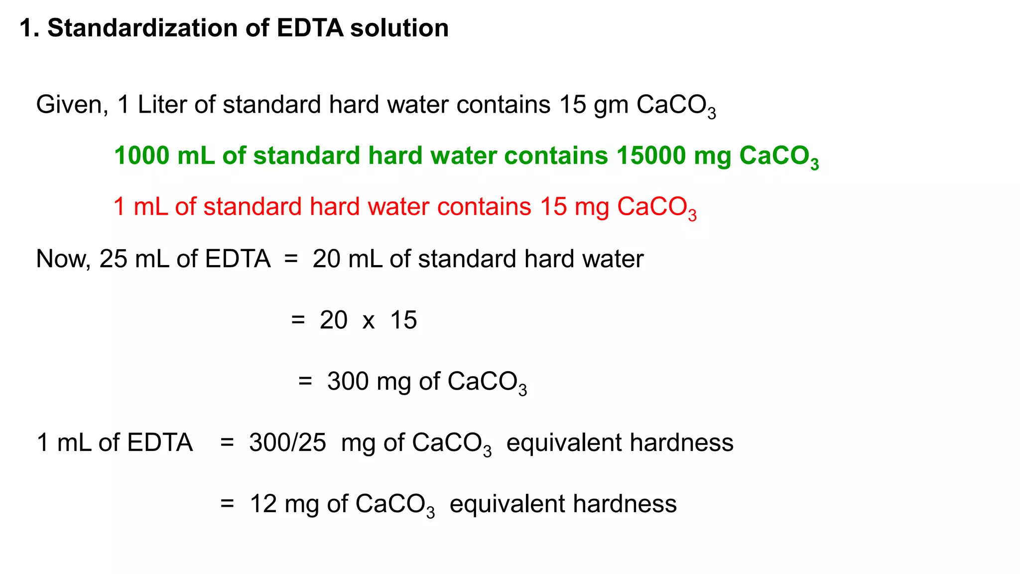 Solved Numericals on Water Analysis: EDTA Method, Clark Method, Lime ...