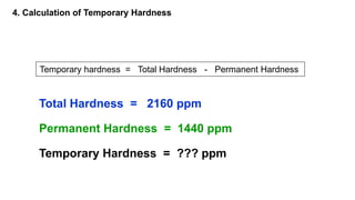 Solved Numericals on Water Analysis: EDTA Method, Clark Method, Lime ...