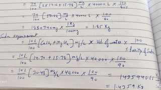 Solved Numericals on Water Analysis: EDTA Method, Clark Method, Lime ...