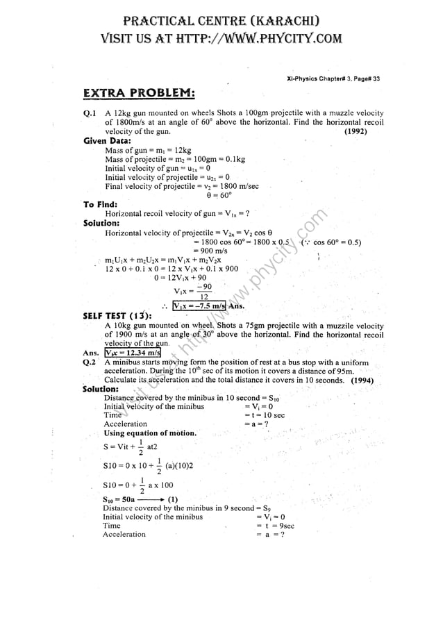 Numericals 03 | PDF
