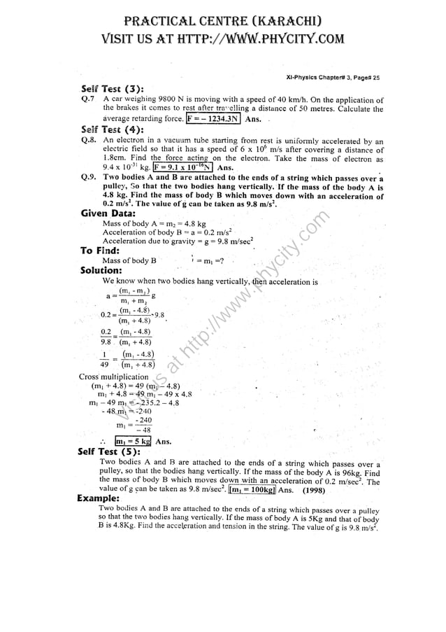 Numericals 03 | PDF