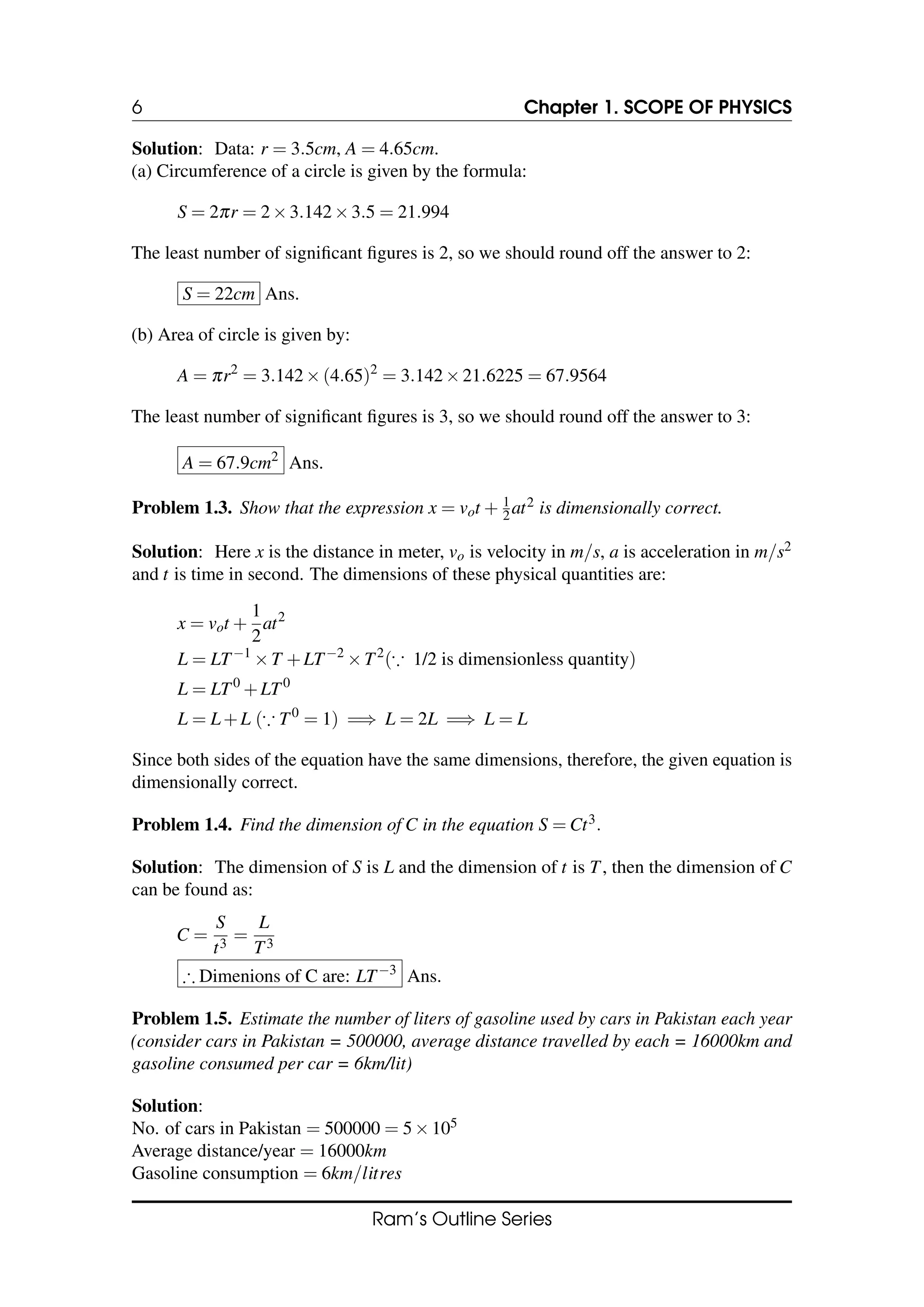 Physics Notes: Solved numerical of Physics first year | PDF