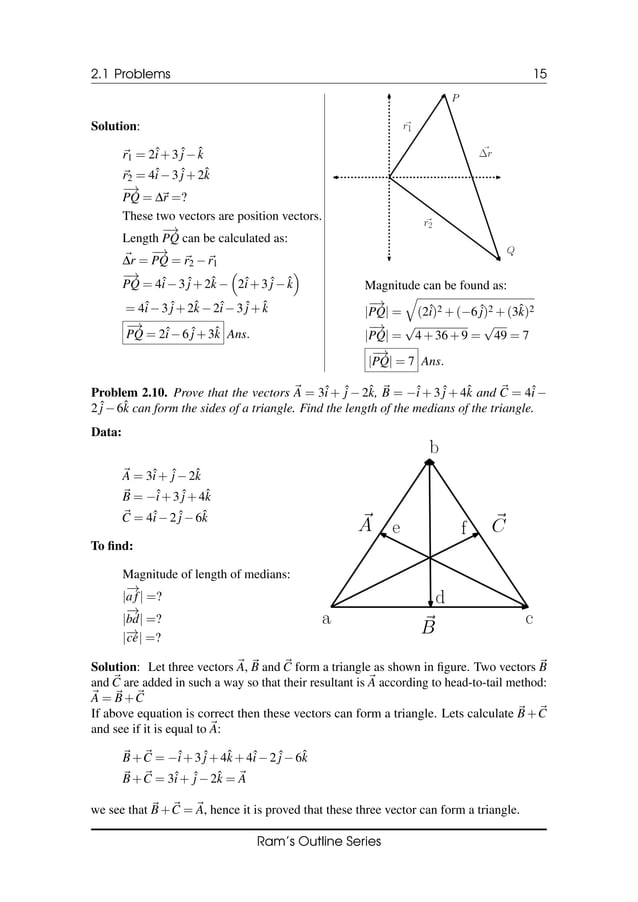 Physics Notes: Solved numerical of Physics first year | PDF