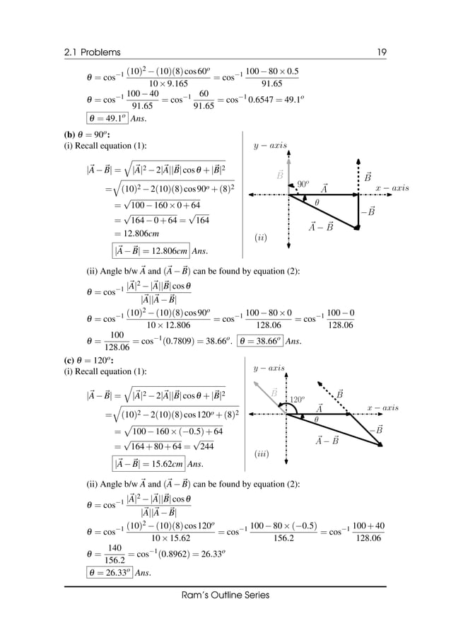 Physics Notes: Solved numerical of Physics first year | PDF