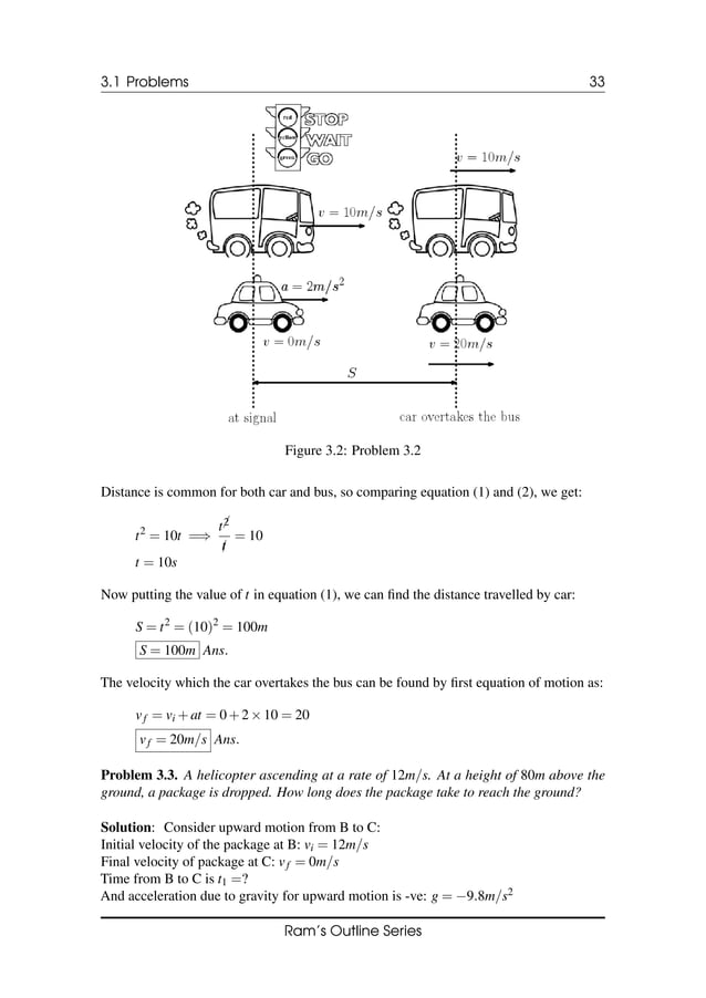 Physics Notes: Solved numerical of Physics first year | PDF