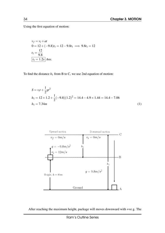Physics Notes: Solved numerical of Physics first year | PDF